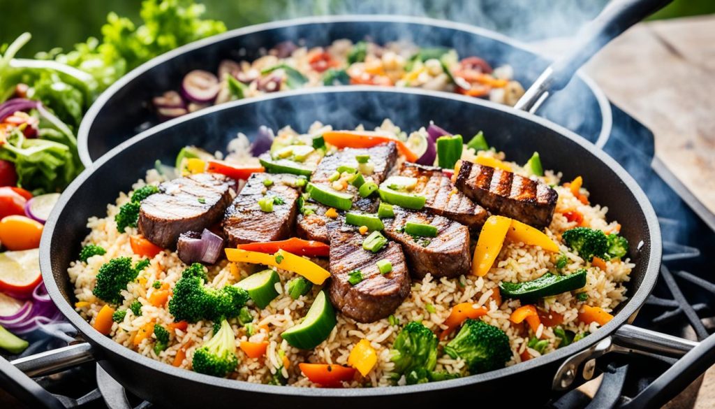 How do you make fried rice on a Blackstone grill? | Rice Array