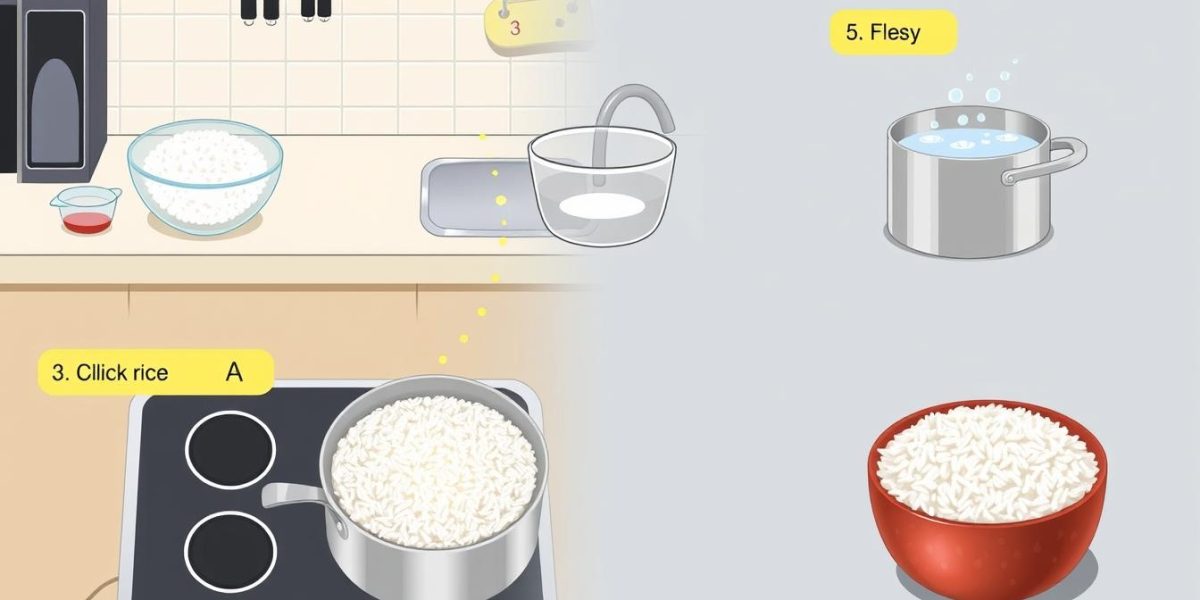 Rice Cooking Sequence: Step by Step Visual Guide | Rice Array